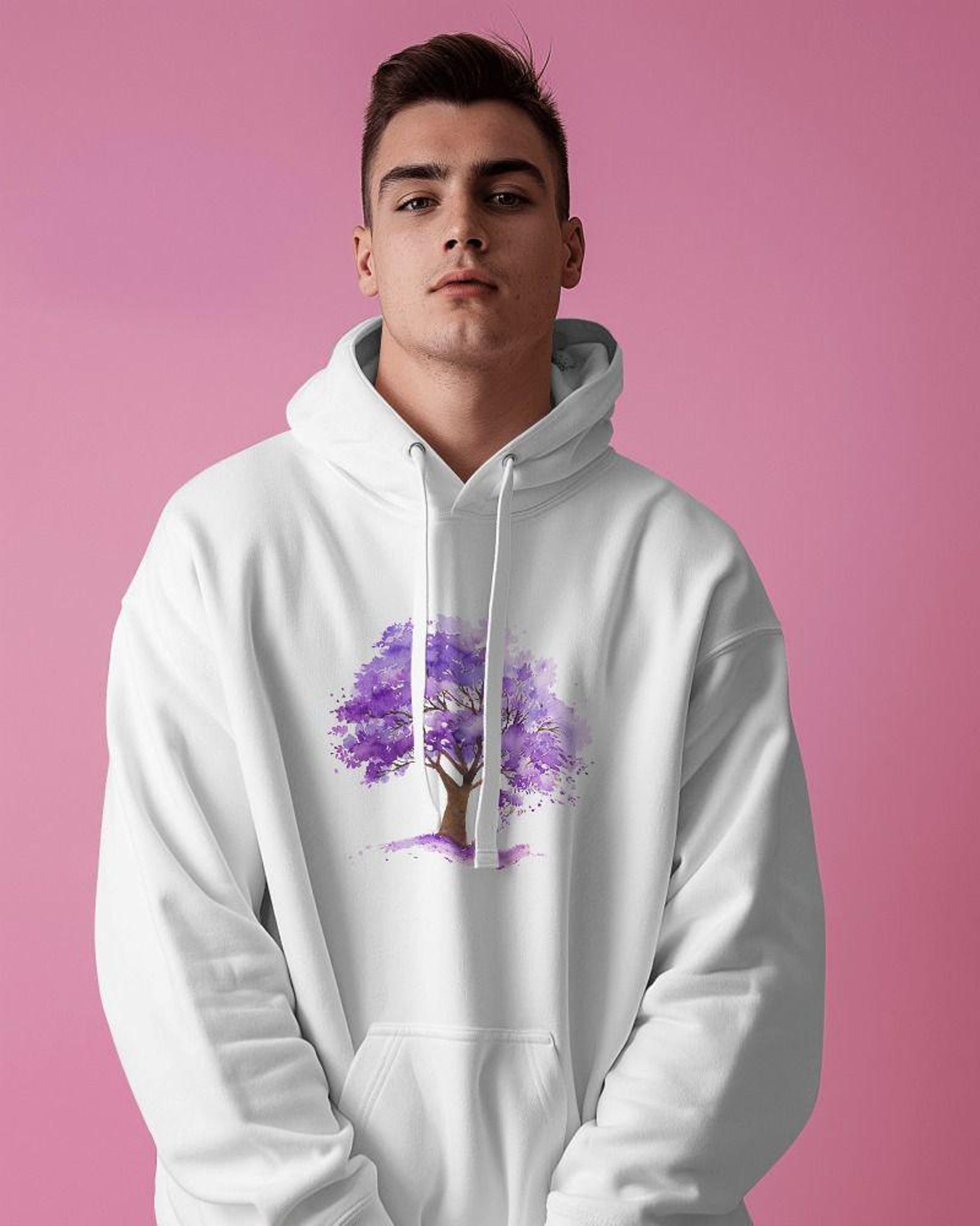 12 Jacaranda Trees | Watercolor PNG Clipart | Fairytale Purple Tree ...