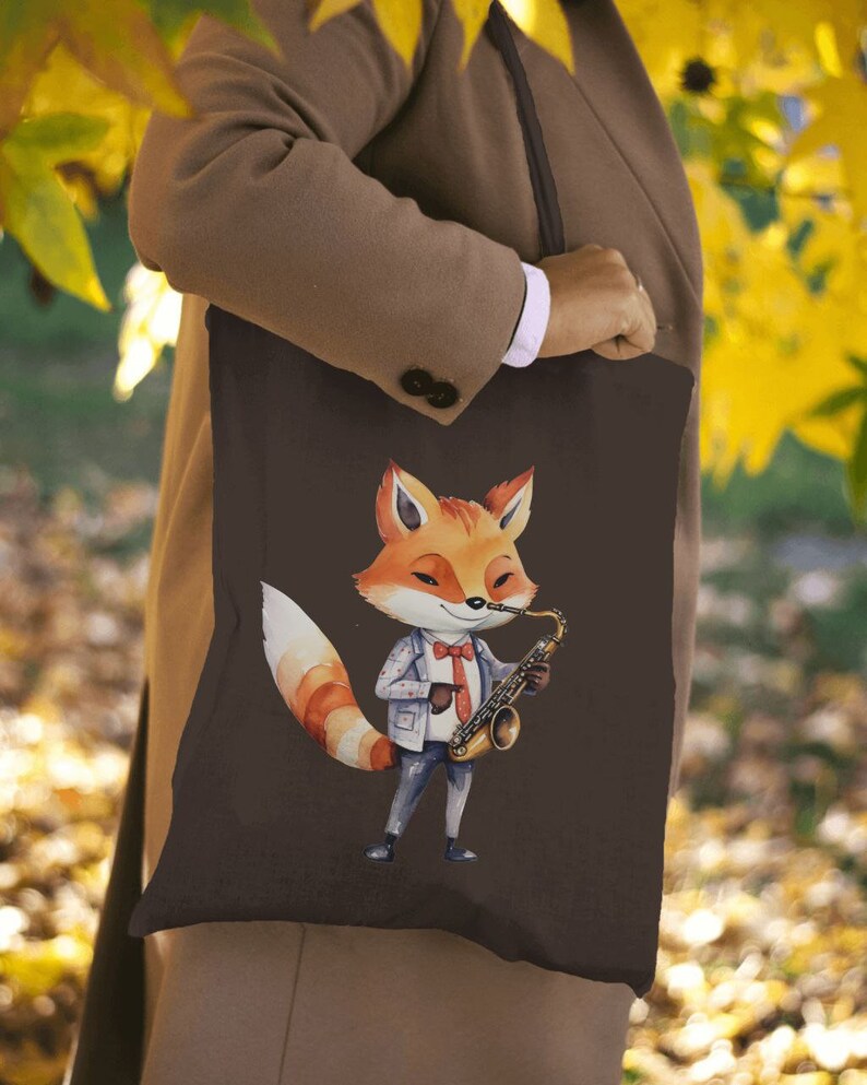 Jazz Animals| 12 PNG Clipart| Watercolor Animals Playing Saxophone ...