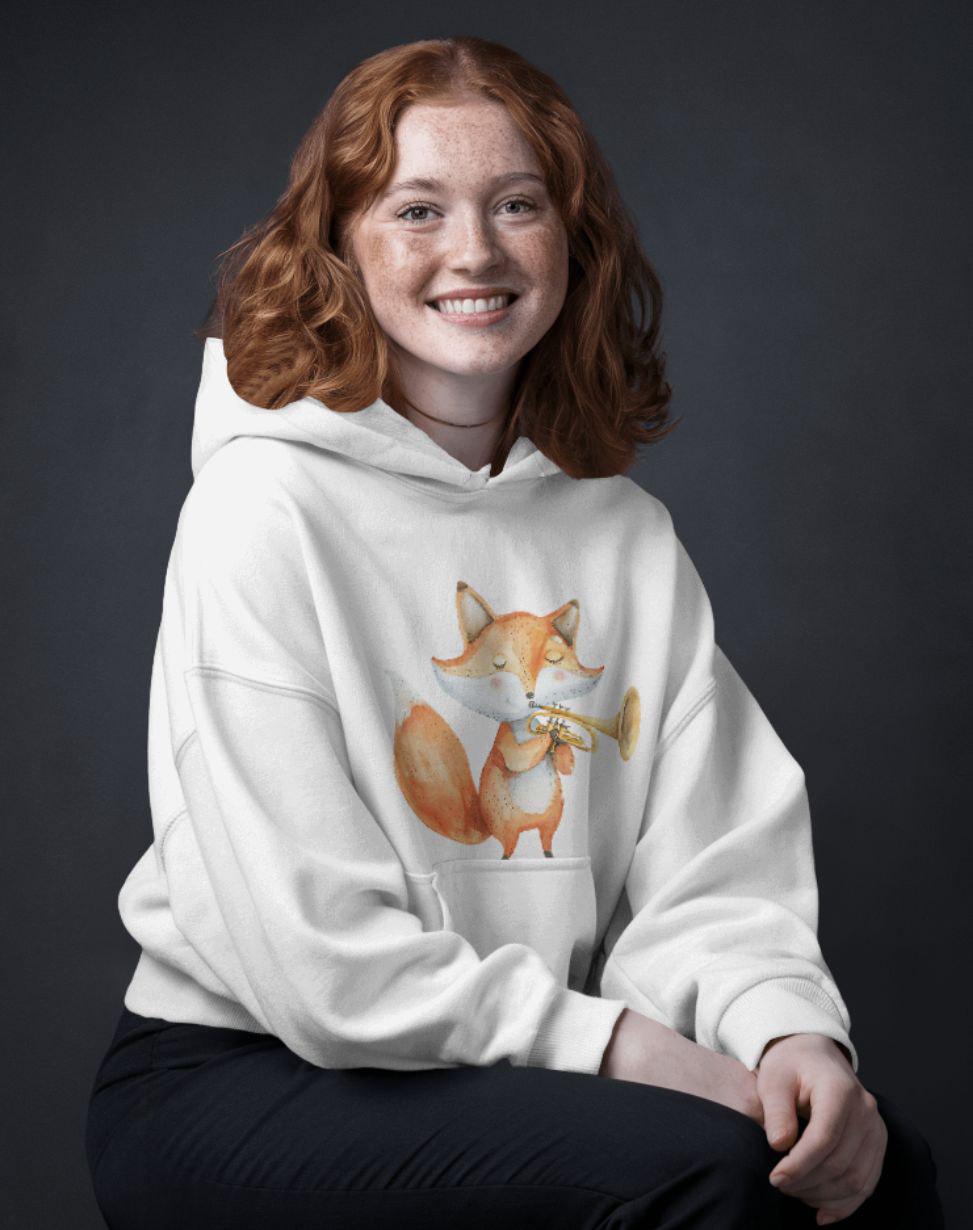 Trumpeter Animals | 12 Watercolor PNG Clipart|musician Bear,fox,lion ...