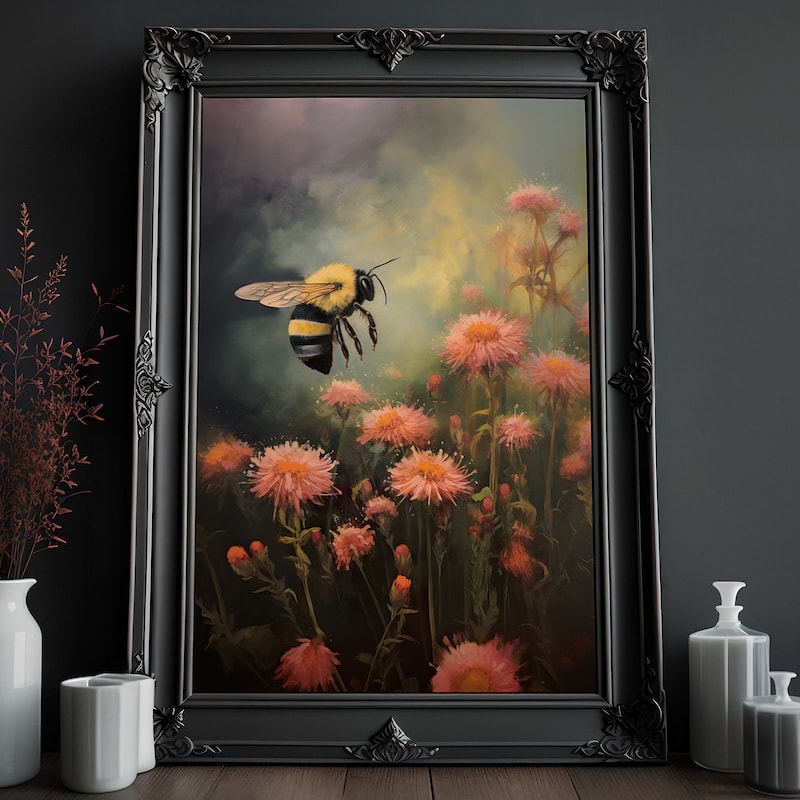Bumble Bee Painting - Etsy