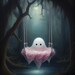 Cute Ghost Print Cute Ghost Printable Victorian Gothic Cute Horror ...