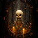 Cute Creature Wall Art: Dark Academia Halloween Decor (digital Download ...