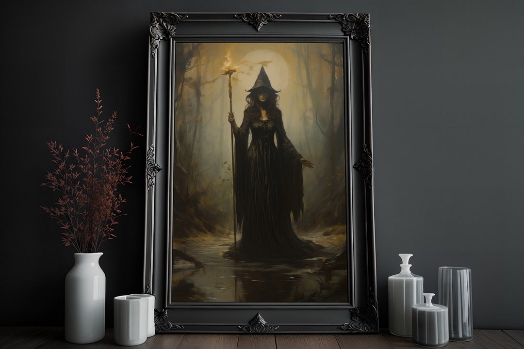 Forest Witch Gothic Art Print: Victorian Occult Decor (digital Download ...