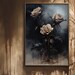 White Rose Painting | Victorian Gothic | Creepy Goth Wall Art | Vintage ...
