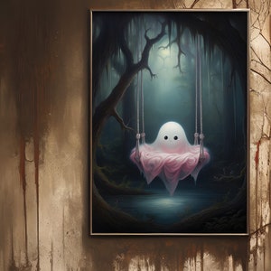 Cute Ghost Print | Cute Ghost Printable | Victorian Gothic | Cute ...