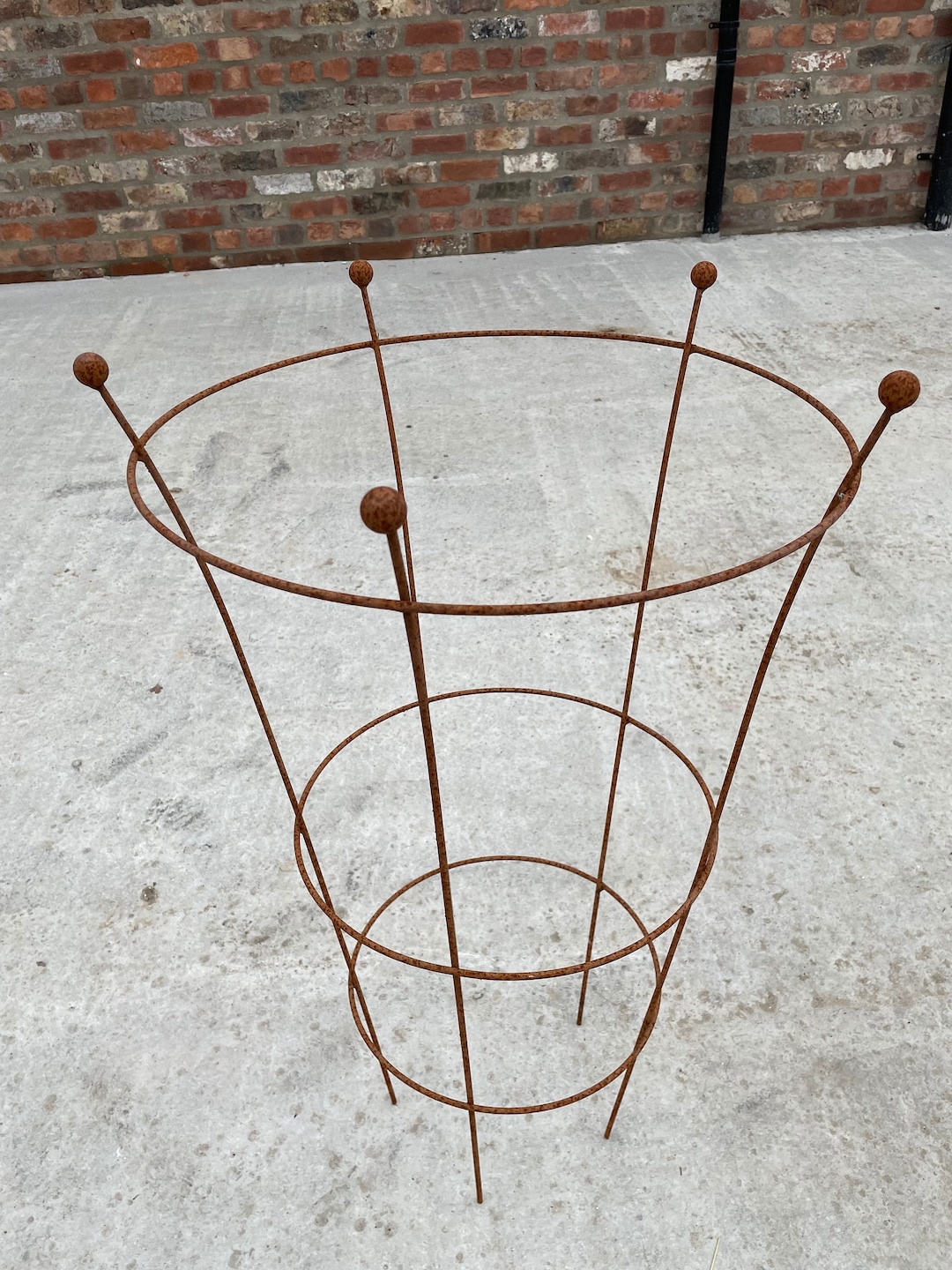 Rusty Metal Peony Garden Support Cage Frame Peonies Herbaceous Plant ...
