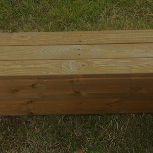 Large Wooden Rectangular Flower Planter Pots Boxes Plant Shrub Veg ...