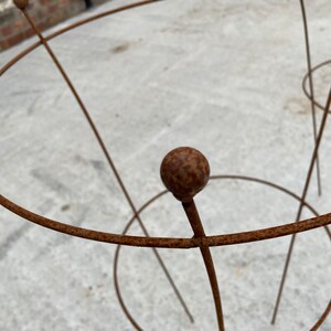 Large Rust Metal Peony Garden Supports Herbaceous Cage Peonies Rusty ...