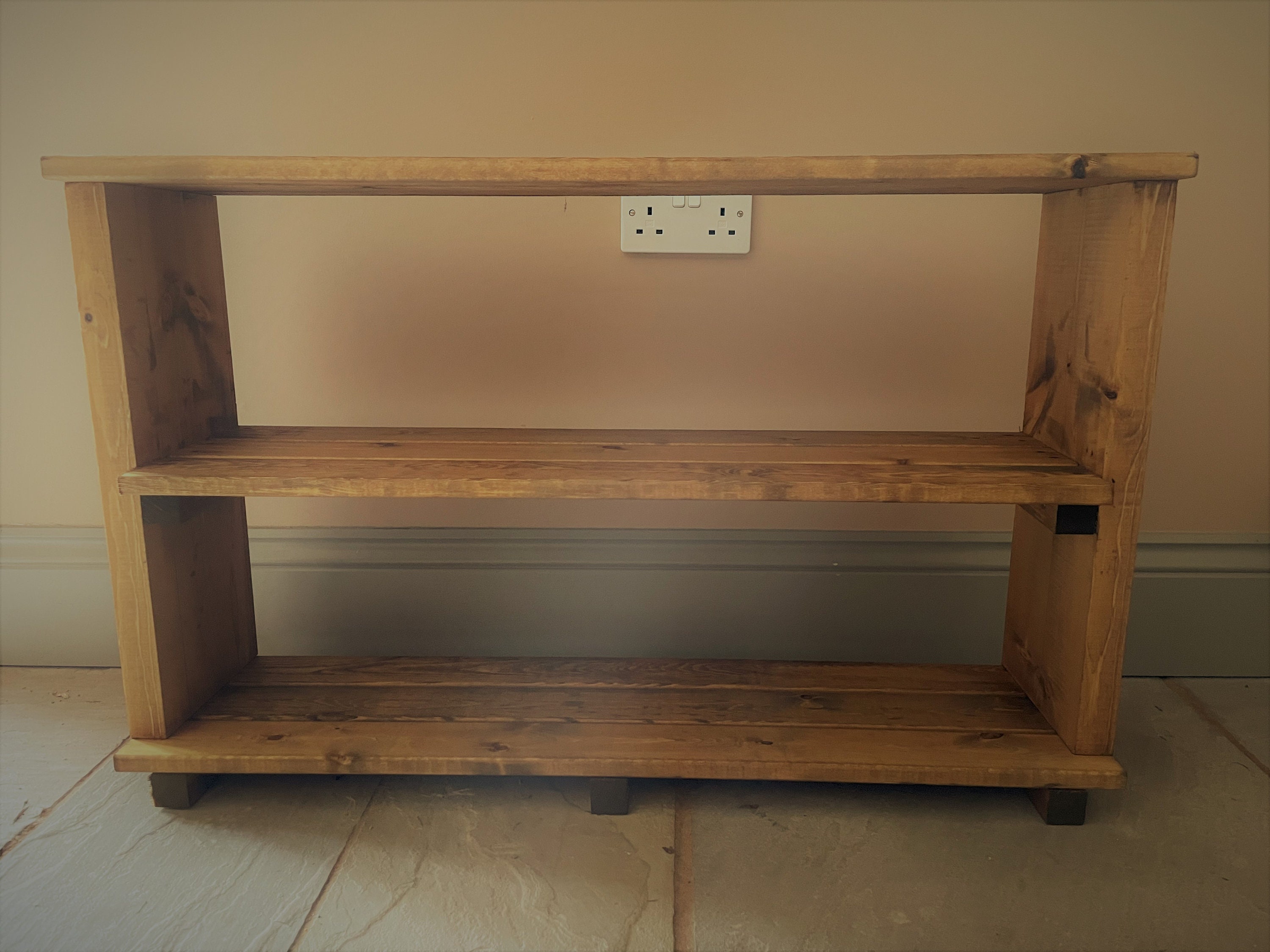 Wooden Boot and Shoe Rack Storage Unit Chunky Rustic Shelves - Etsy