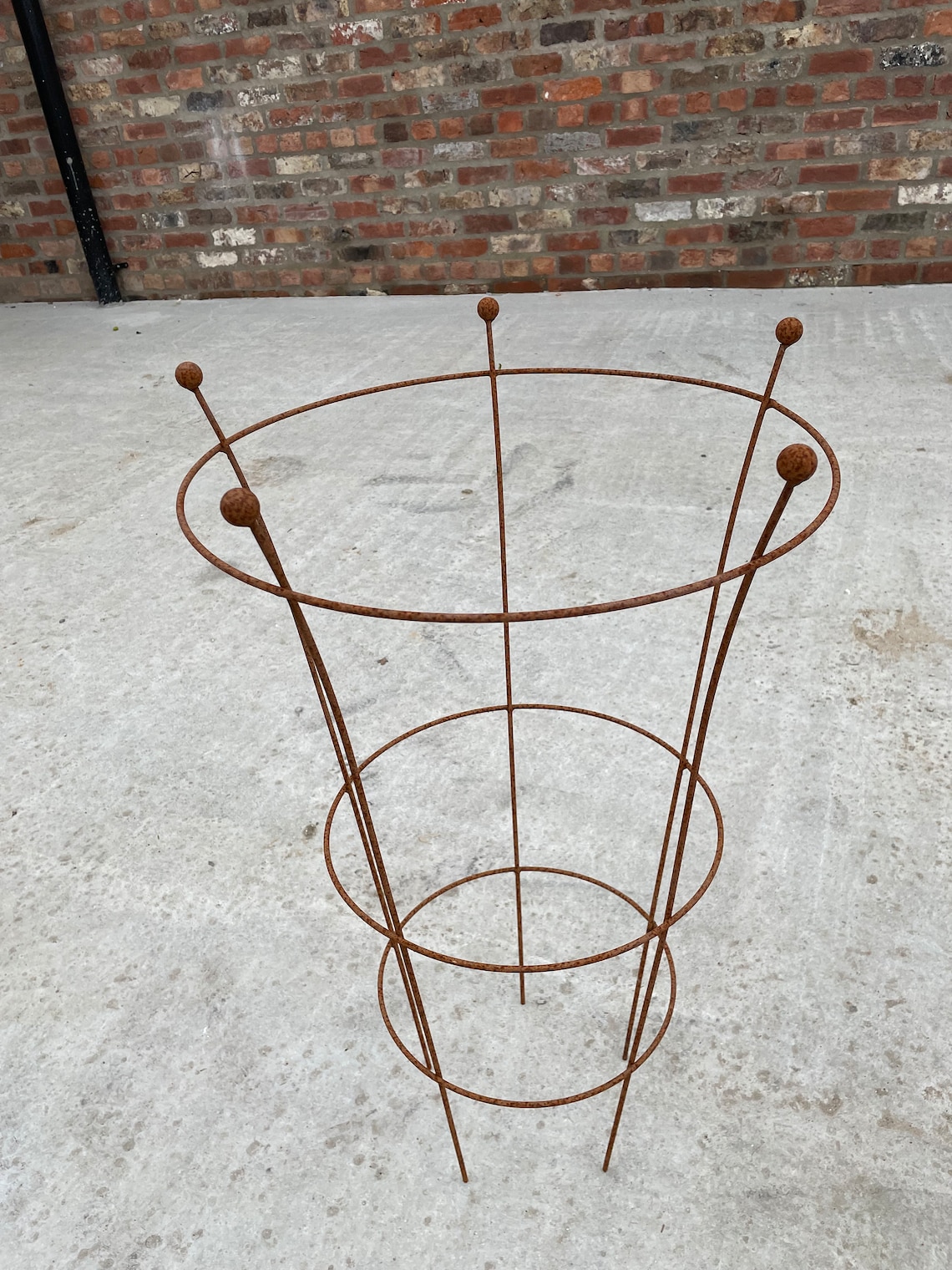 Rusty Metal Peony Garden Support Cage Frame Peonies Herbaceous Plant ...