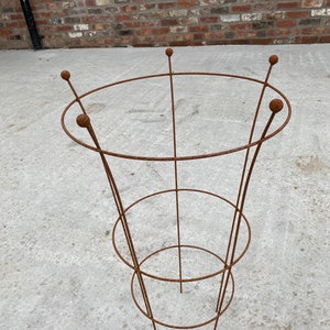 Rusty Metal Peony Garden Support Cage Frame Peonies Herbaceous Plant ...
