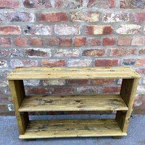 Wooden Boot and Shoe Rack Storage Unit Chunky Rustic Shelves Heavy Duty ...
