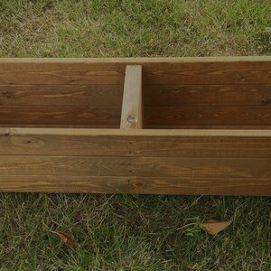 Large Wooden Rectangular Flower Planter Pots Boxes Plant Shrub Veg ...