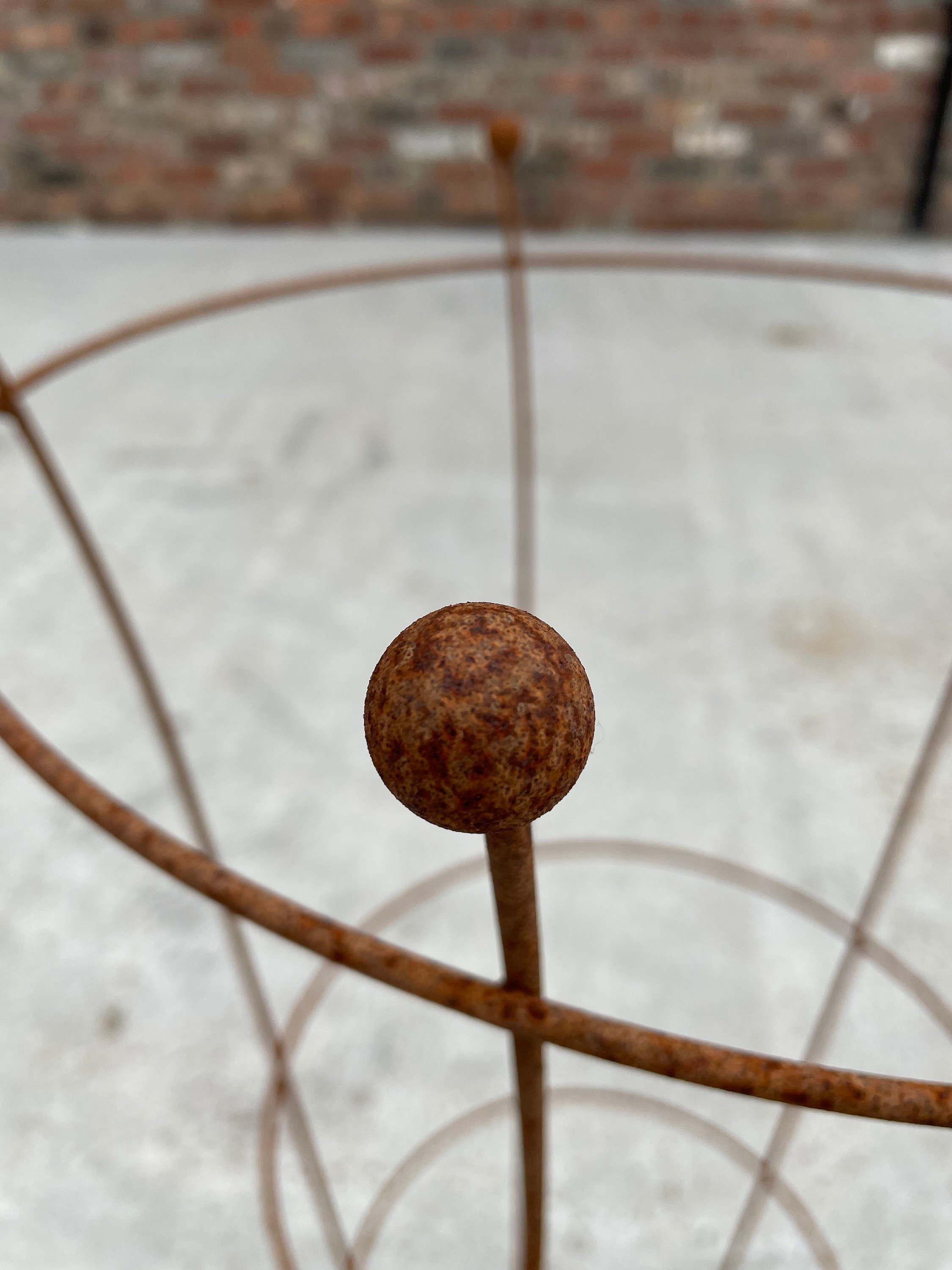 Rusty Metal Peony Garden Support Cage Frame Peonies Herbaceous Plant ...