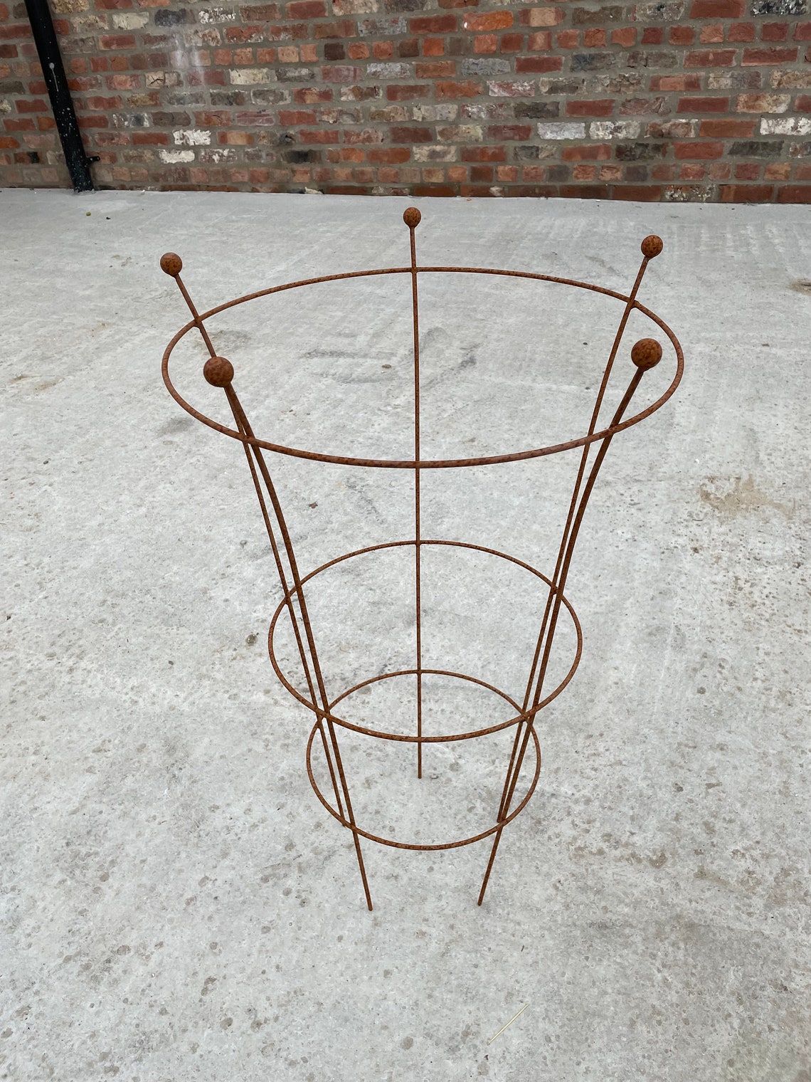 Rusty Metal Peony Garden Support Cage Frame Peonies Herbaceous Plant ...