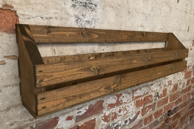 Wall Mounted Wooden Shoe Rack Storage Unit Chunky Rustic - Etsy UK