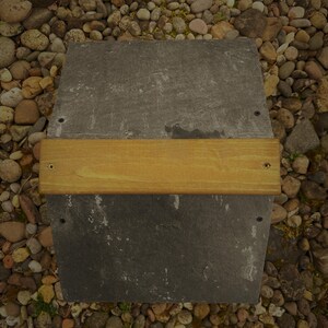 Wooden Ground Wild Garden Bird Table Feeder With Slate Roof Ready-made ...