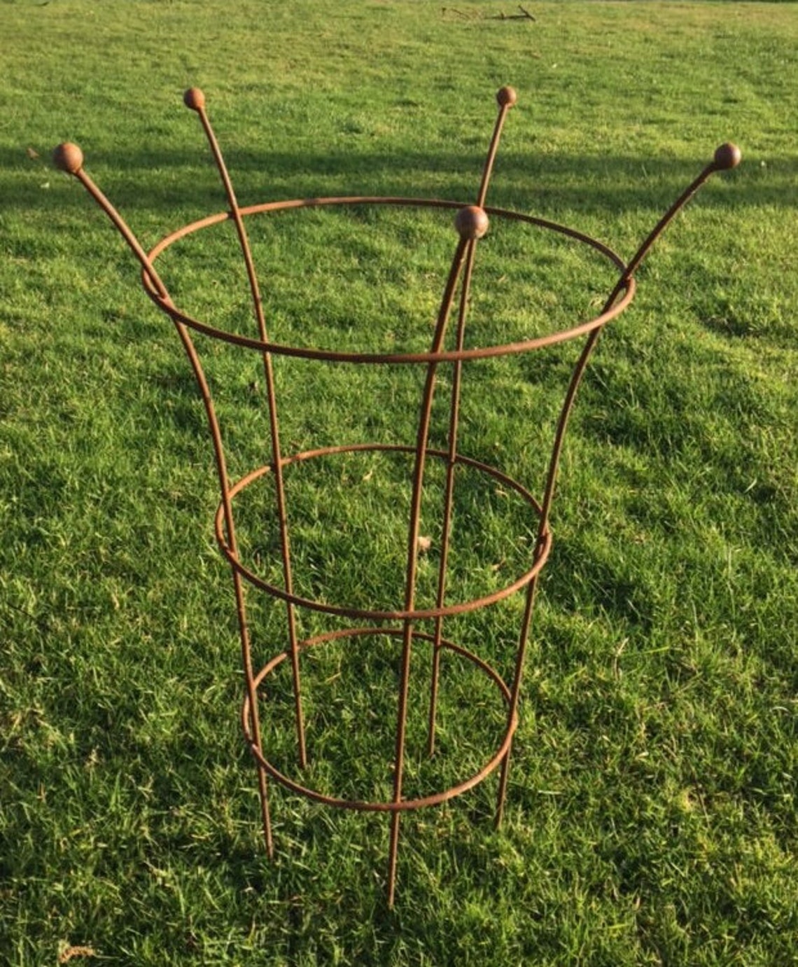 Rusty Metal Peony Garden Support Cage Frame Peonies Herbaceous - Etsy