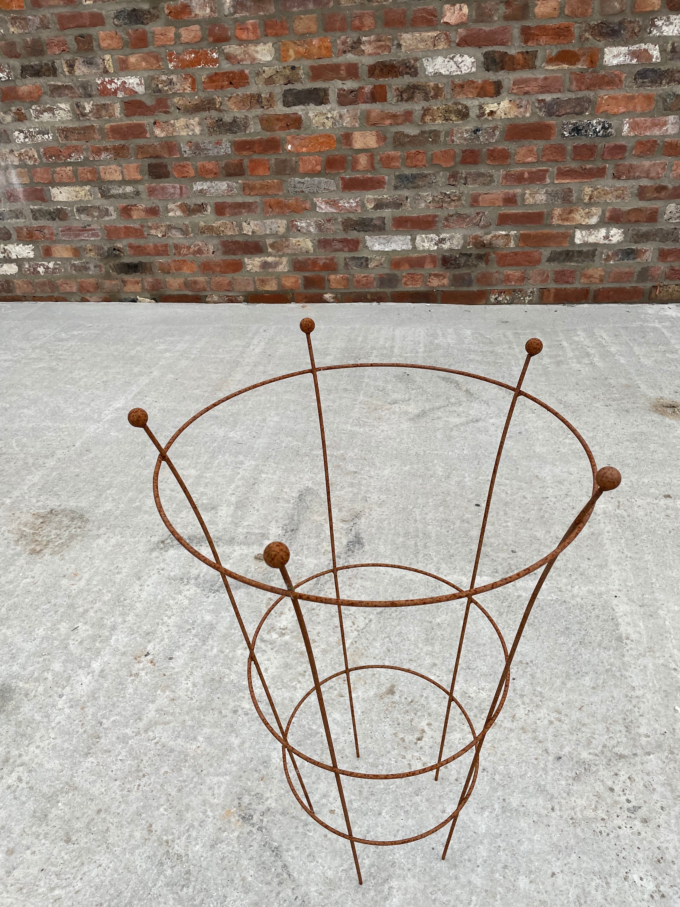 Rusty Metal Peony Garden Support Cage Frame Peonies Herbaceous Plant ...