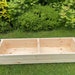 Handmade Extra Wide Large Wooden Planter Pot Rectangular Trough Natural ...