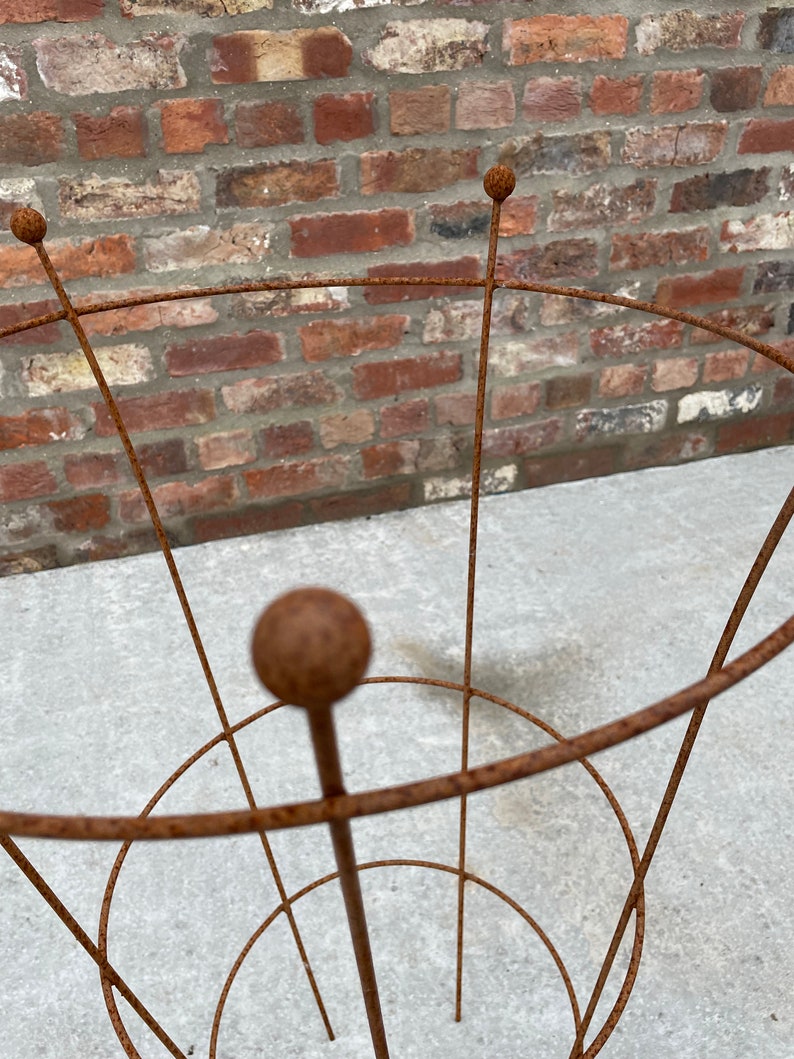 Rusty Metal Peony Garden Support Cage Frame Peonies Herbaceous Plant ...