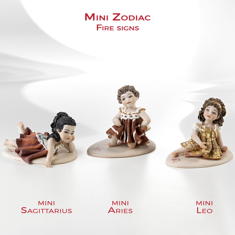 Zodiac Aries Porcelain Handmade Statue, Made in Italy, Porcelain ...