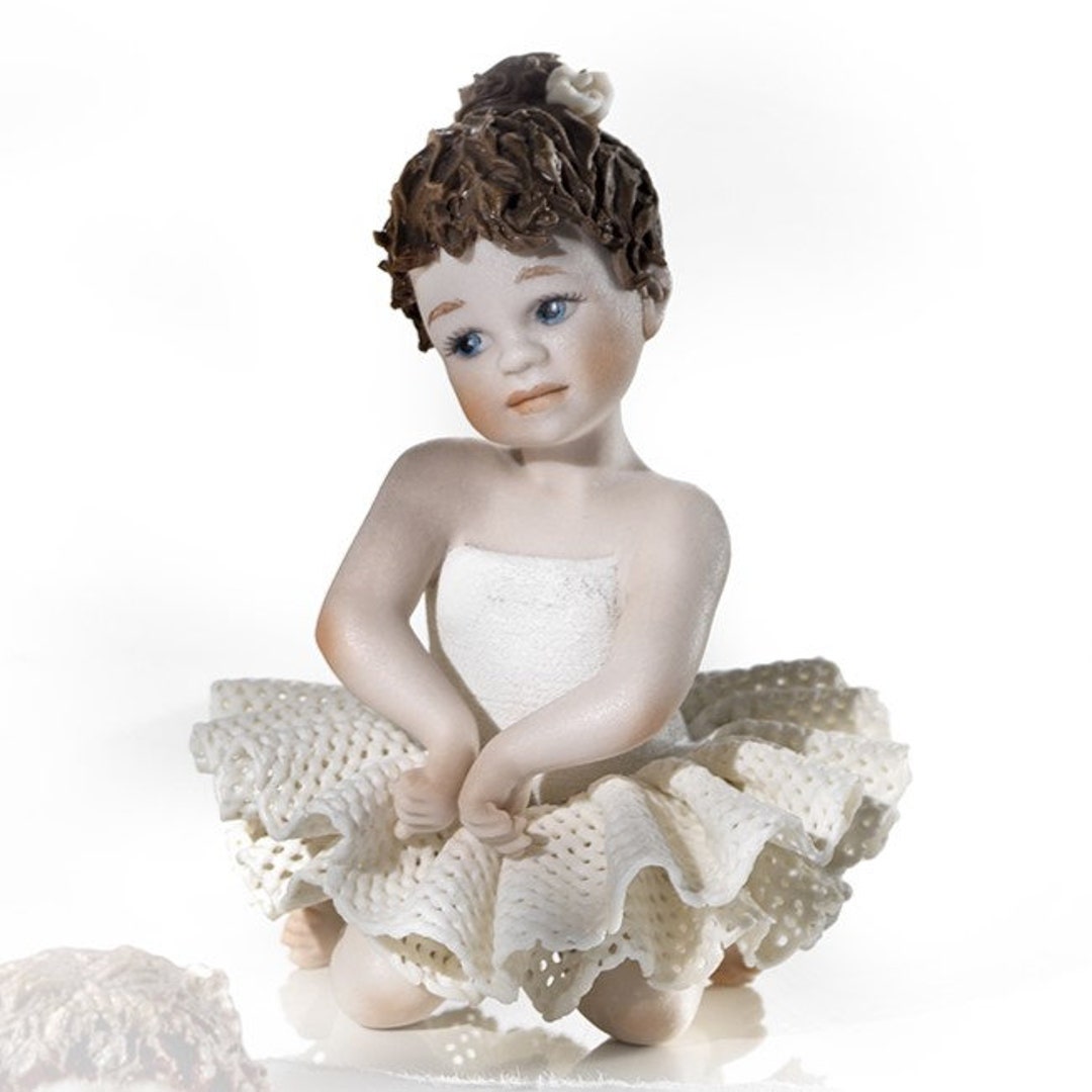 Little Dancer Porcelain Handmade Statue, Ballerina, Made in Italy ...