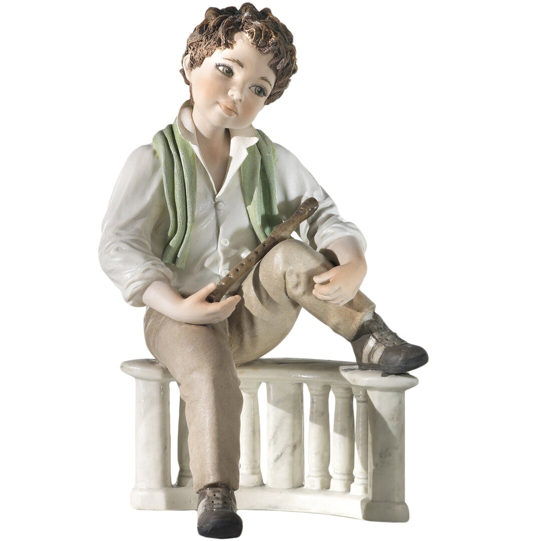 Filippo Porcelain Handmade Statue, Made in Italy, Porcelain Figurine ...