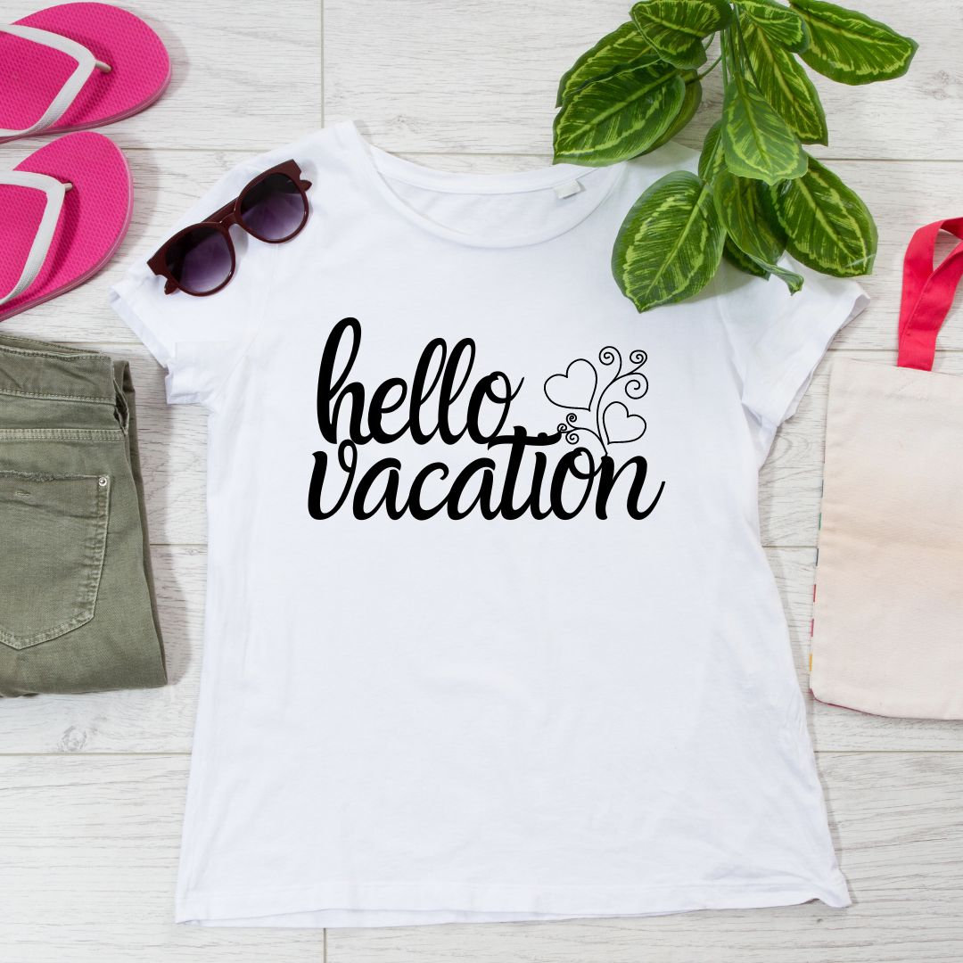 Hello Vacation Svg,png,jpg,pdf,vacation Svg,svg Files for Cricut,vacation Shirt,travel Svg,hello ...