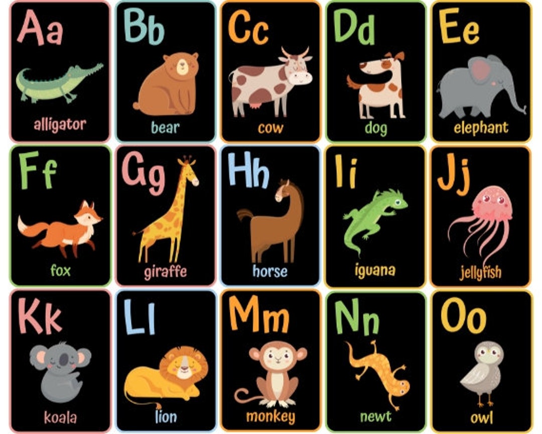 Luxury Alphabet Cards A-Z, Clipart, Kids Alphabet Png, Letter Alphabet ...