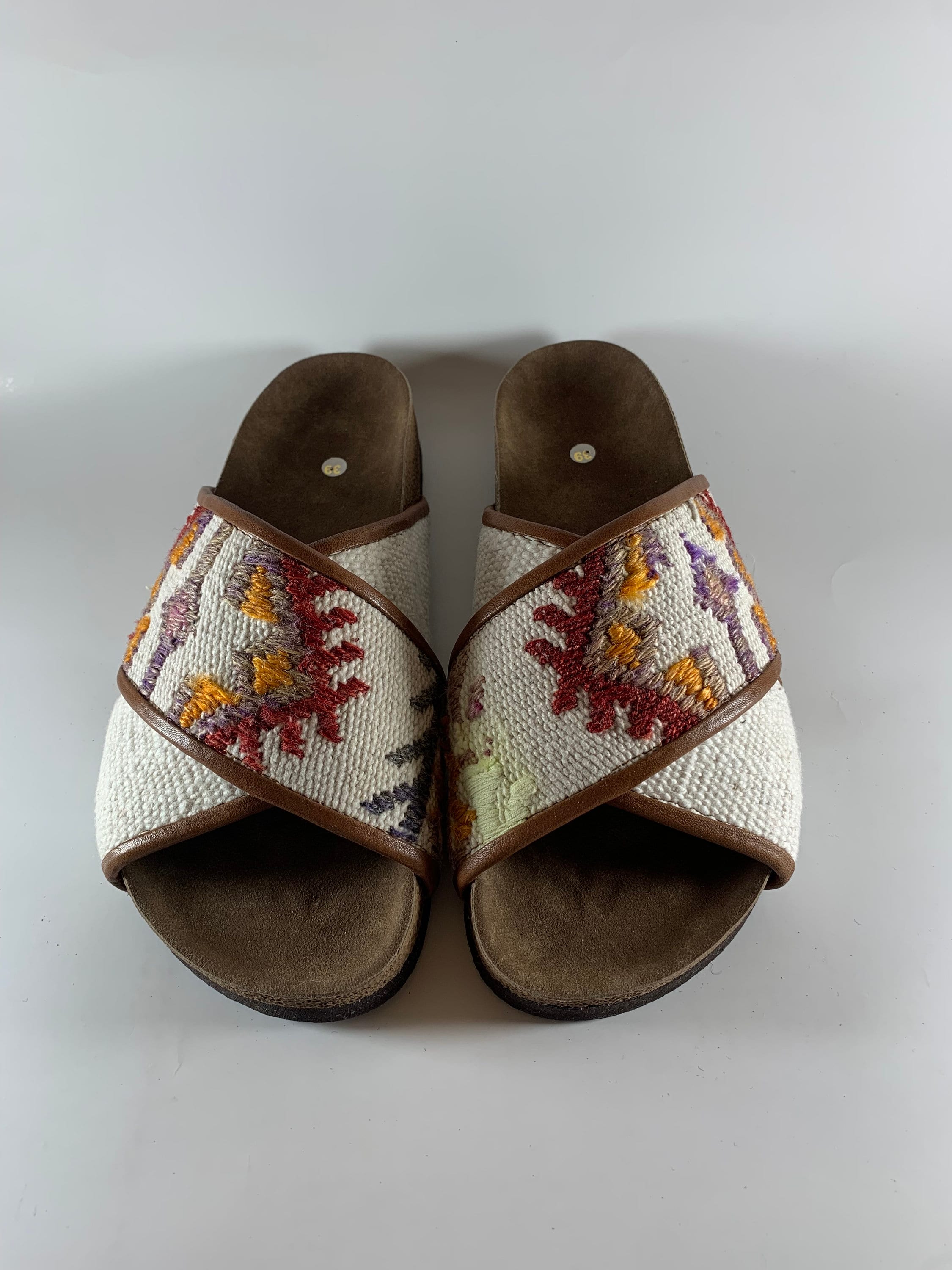Unique Traditional Turkish Kilim Women's Slippers Handcrafted Artisan ...