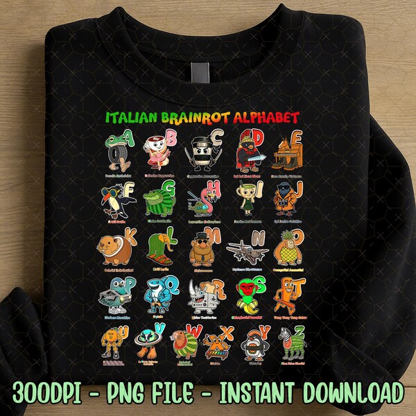 Italian Brainrot School - Etsy