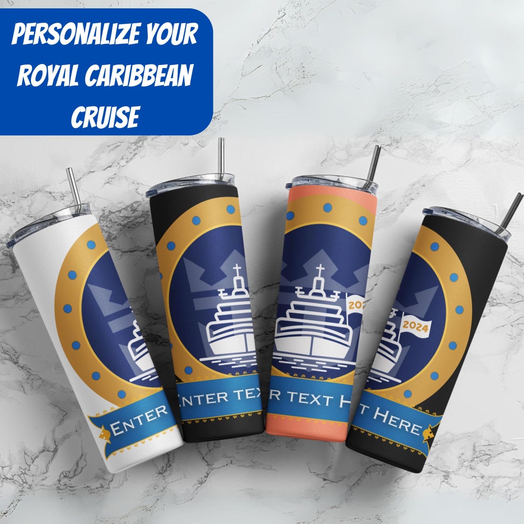 Customizable Royal Caribbean Inspired Skinny 20oz Tumbler, Personalized ...