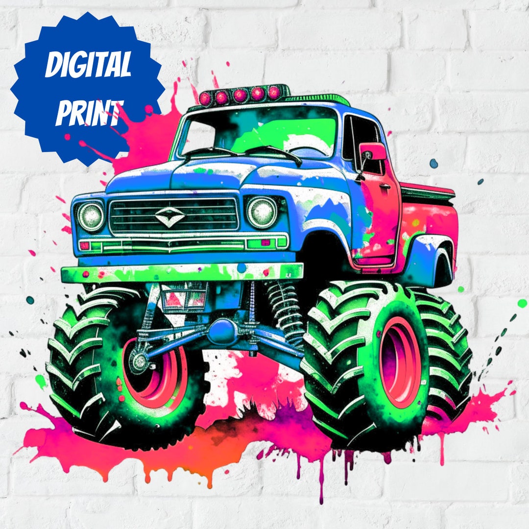 Monster Truck Svg, Monster Truck Shirt Design, Monster Truck Digital ...