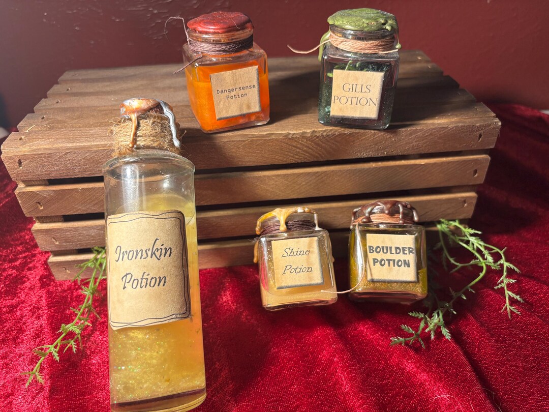 Terraria Potion Bundle - Video Game Props, Decorated Bottles - Etsy