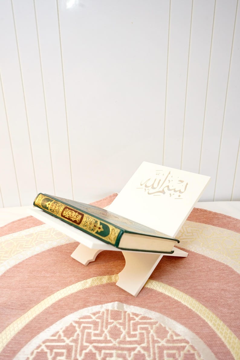 Quran Stand – Personalised Islamic Rehal – 3D Printed Muslim Gift ...