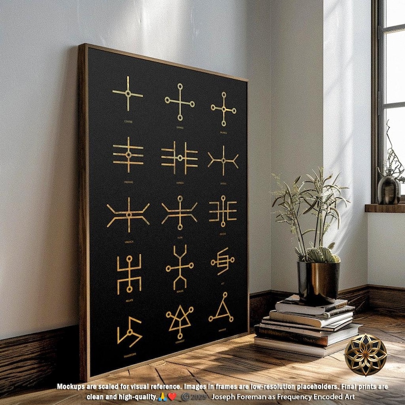 Bashar Sacred Circuitry Gold Foil Print: Spiritual Metaphysical Art ...