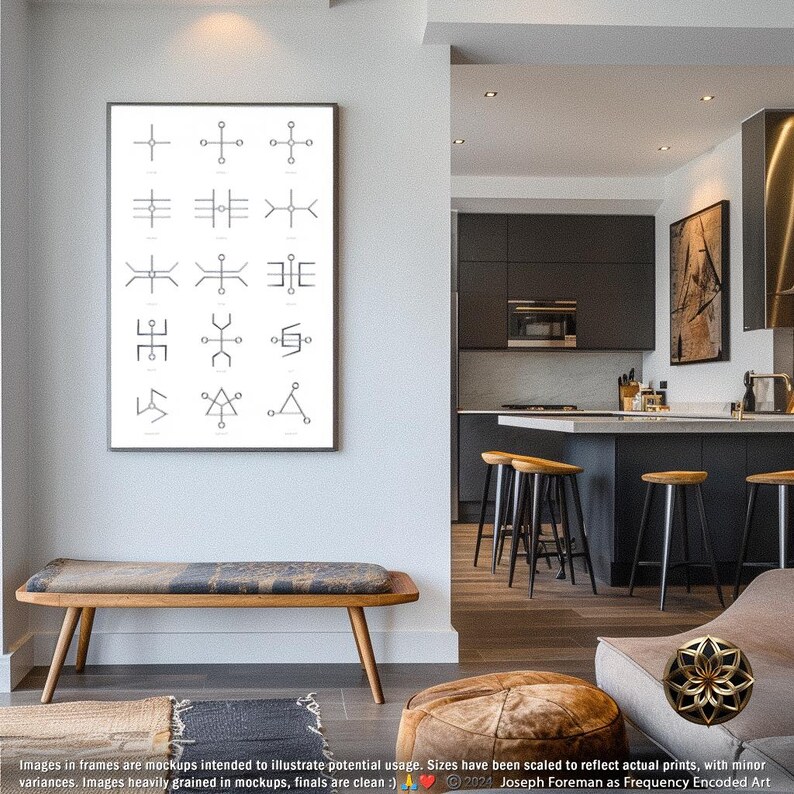 Bashar Sacred Circuits Poster Vertical | 15 Glyphs Bashar | Custom ...