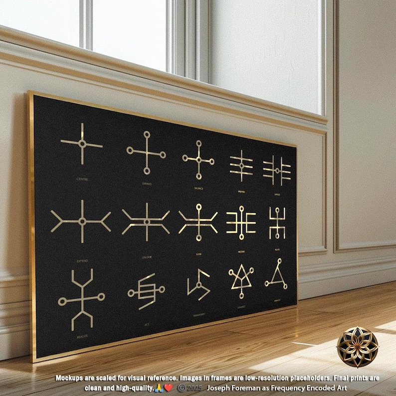 Bashar Sacred Circuitry Gold Foil Print: Spiritual Metaphysical Art ...