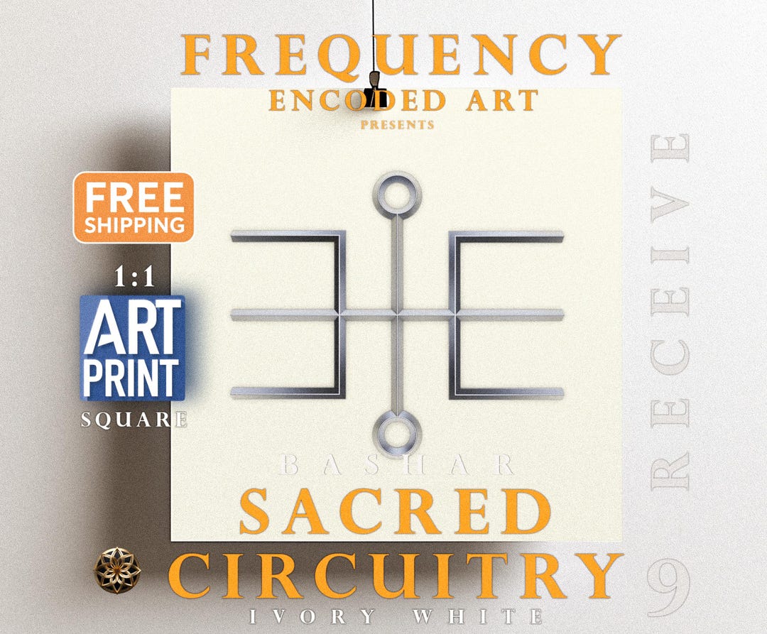Receive 9 | Sacred Circuitry Wall Art Print, Consciousness Art, Sacred ...