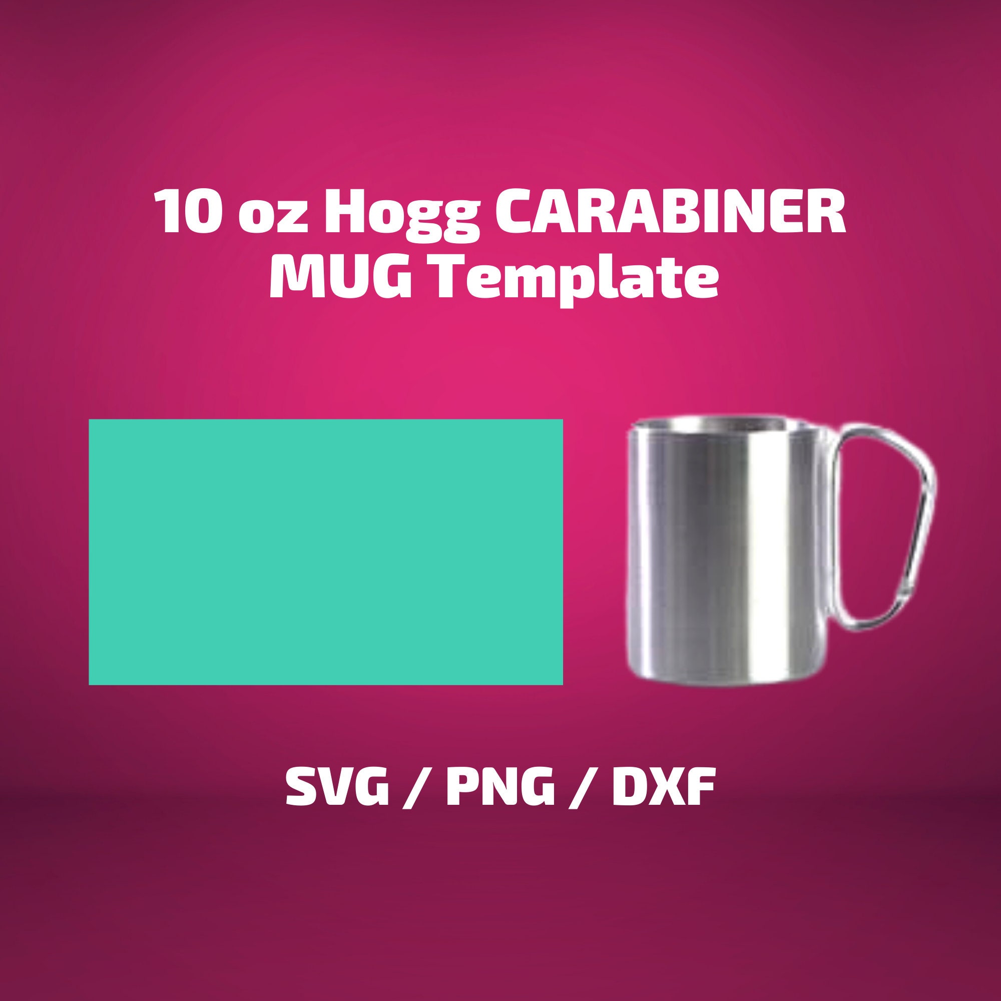 Tumbler Template SVG Hogg 10 Oz Carabiner Mug Sublimation Wrap ...