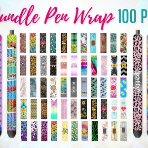 Pen Wrap Bundle #2 Custom Pens PNG Full Wrap Epoxy Pens Sublimation ...