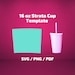16 Oz Strata Cup Tumbler Template SVG PNG PDF Sublimation Full Wrap ...