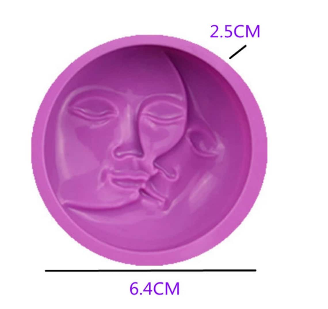 DIY Silicone Candle Mold Moon and Sun - Etsy