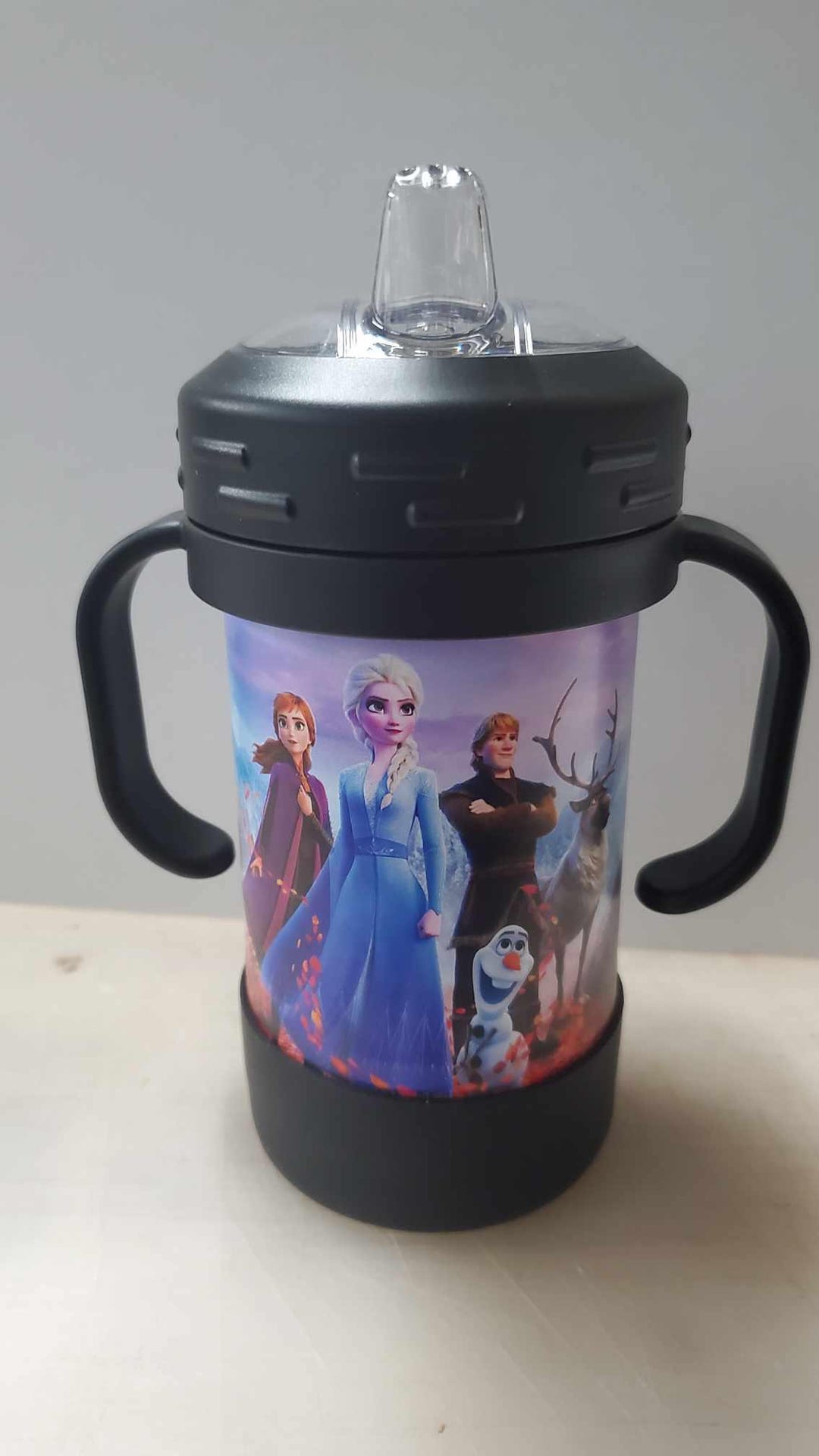 Princess Elsa Kid Insulated Sippy Cup Full Wrap UV Printed Color ...