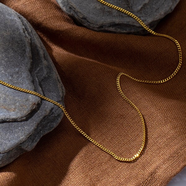 Thin Gold Chain - Etsy
