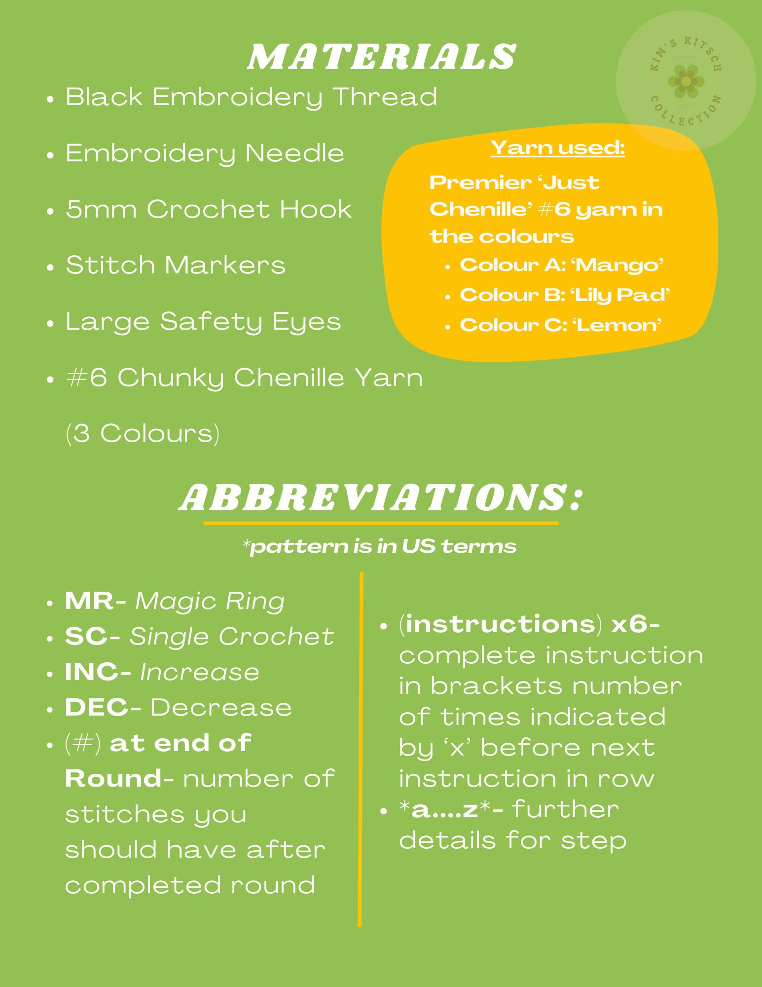 BLOOMING BUDDY: Low-sew Amigurumi Pattern (crochet Flower-pdf Download ...