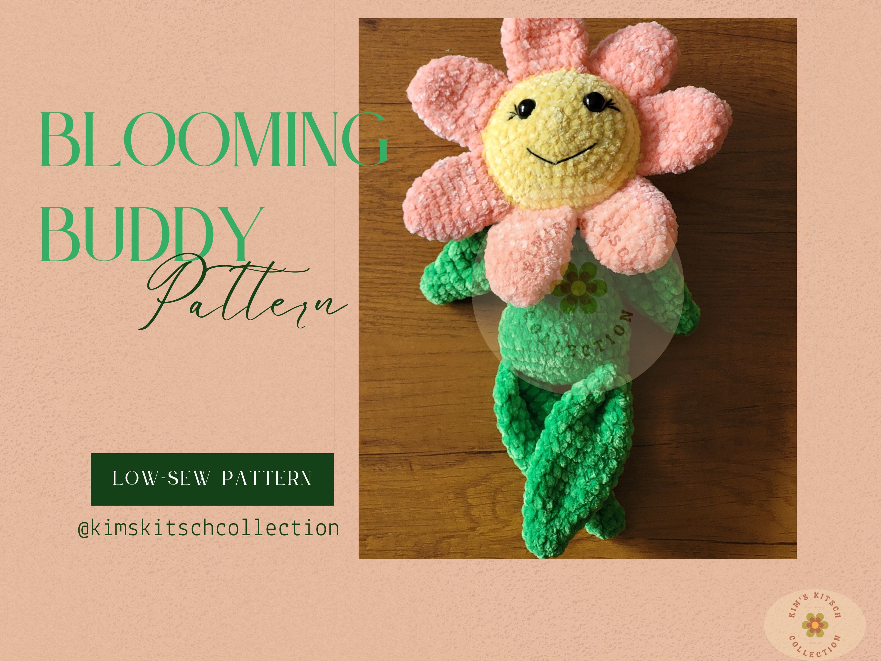 BLOOMING BUDDY: Low-sew Amigurumi Pattern (crochet Flower-pdf Download ...