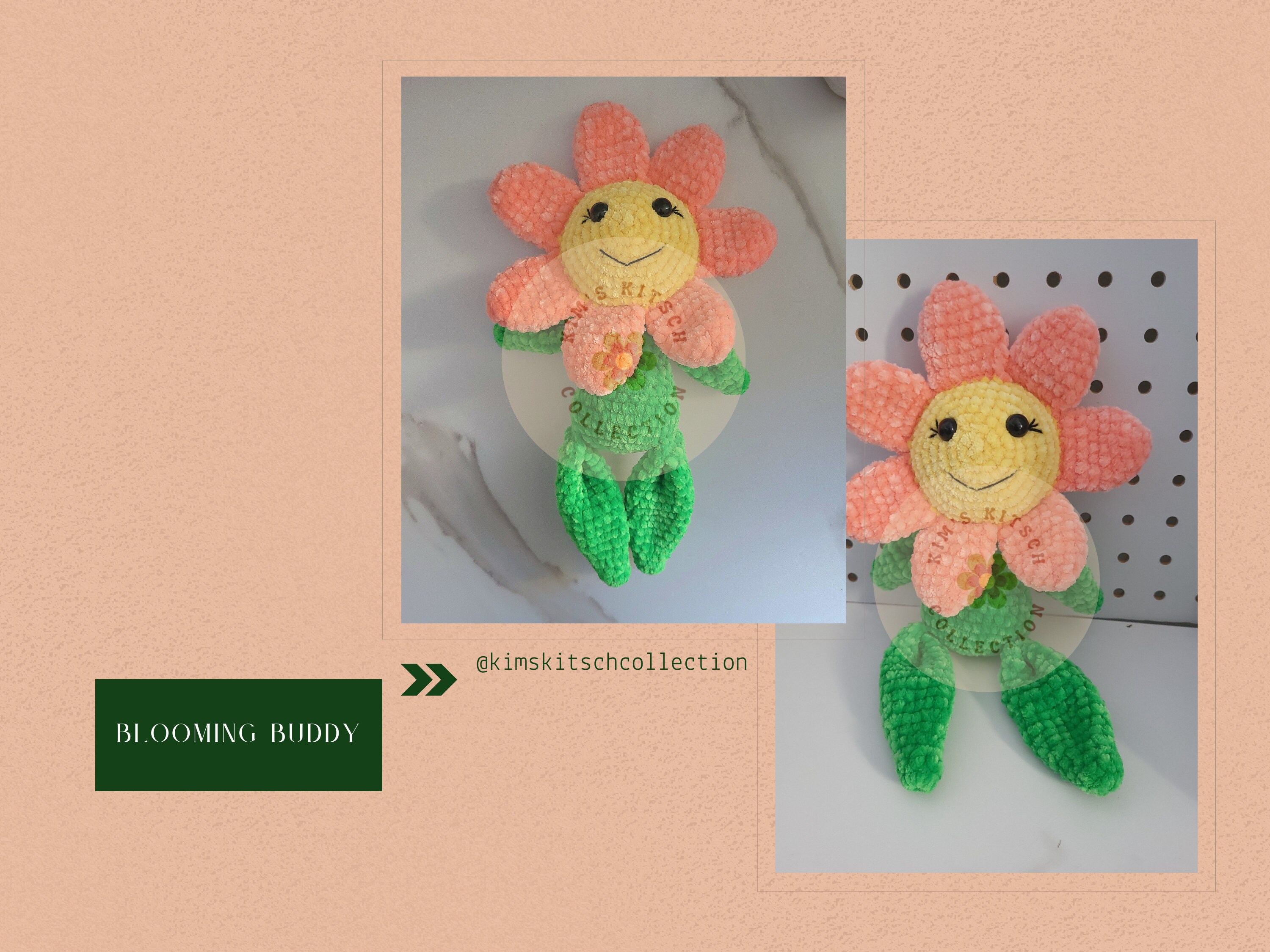 BLOOMING BUDDY: Low-sew Amigurumi Pattern (crochet Flower-pdf Download ...
