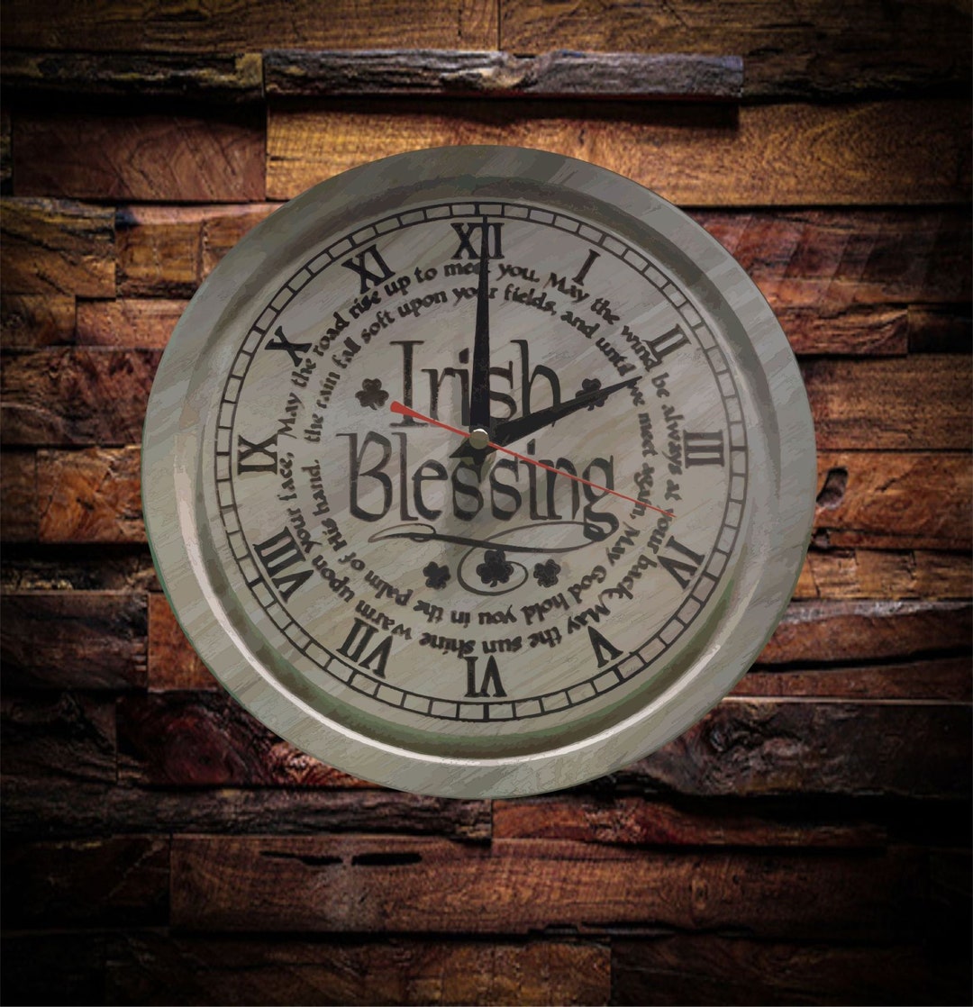 Irish Blessing Clock - Etsy